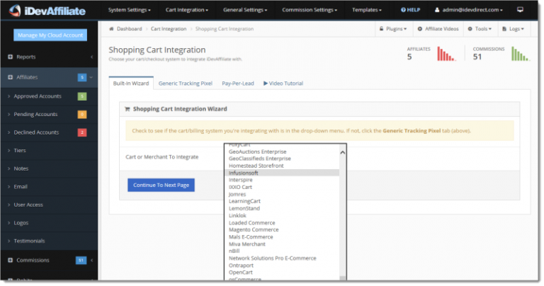 Connecting Multiple Shopping Carts - iDevAffiliate Knowledge Base, FAQs, Technical Support