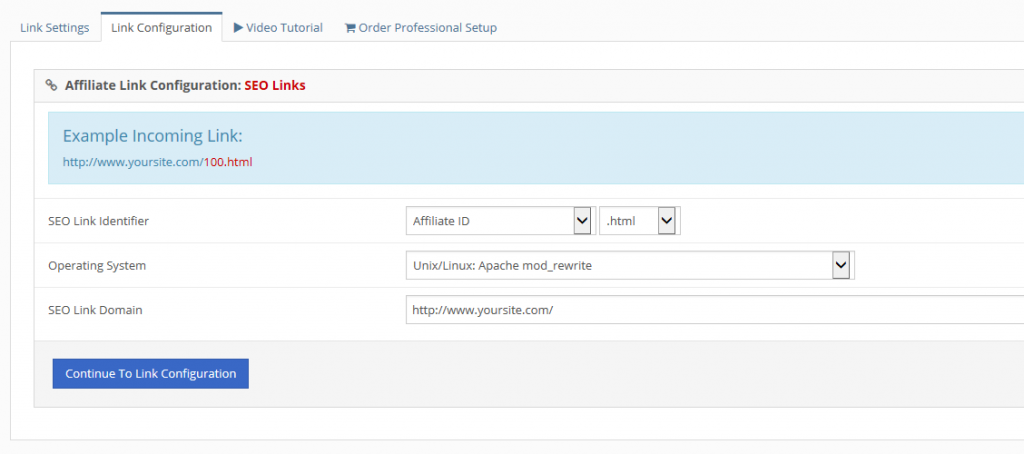 Configuring SEO Links - iDevAffiliate Knowledge Base, FAQs, Technical Support